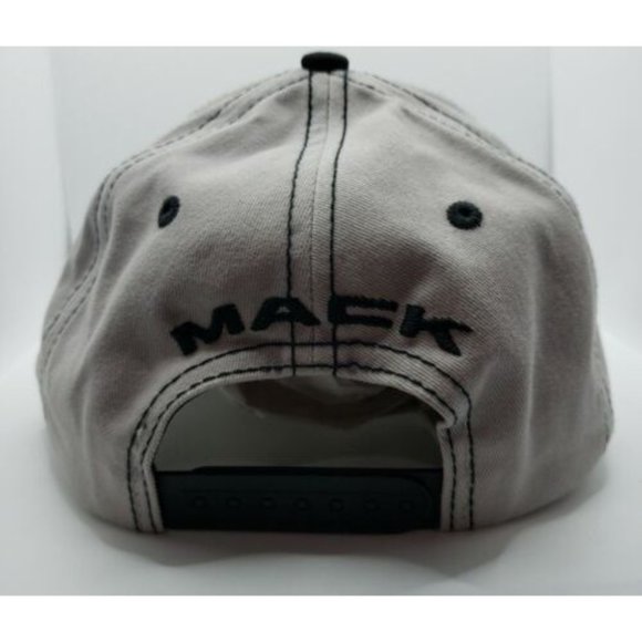 Mack | Accessories | Mack Truck Bulldog Gray Snapback Mens Cap Hat ...
